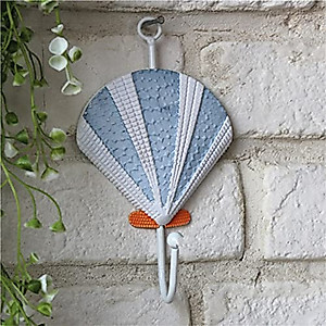 Cabilock 12pcs Kitchenrandom Lifebuoy Iron Coat Decorations Random Decor Hanger Star Decoration or Nautical Rustic Hat Metal Towel Wall Hanging Beach Mediterranean Hooks Key Sea Themed