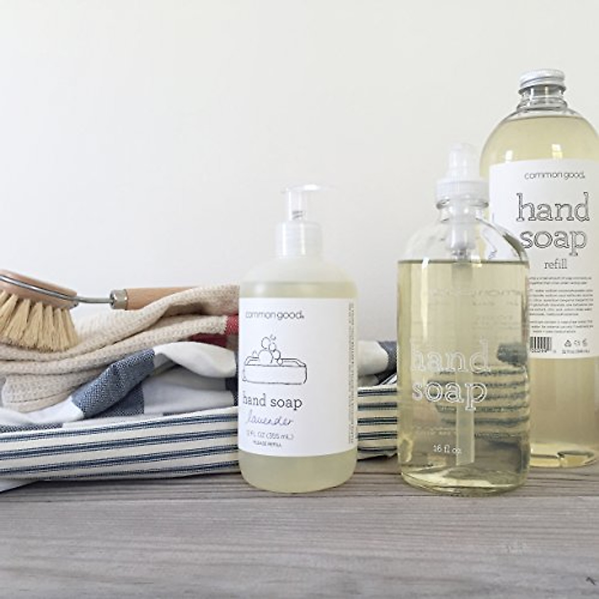 Common Good, Plant-Based with Pure Essential Oil Scents, Biodegradable Formula, No Parabens or Sulfates hand soap, 12 FZ, White, Fl Oz (Model: ED01HAND12B)