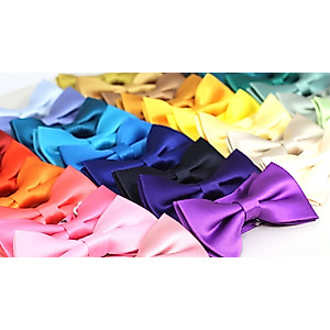 Romario Manzini Solid Light Sage Green Color Men's Pre-Tied Bow Tie