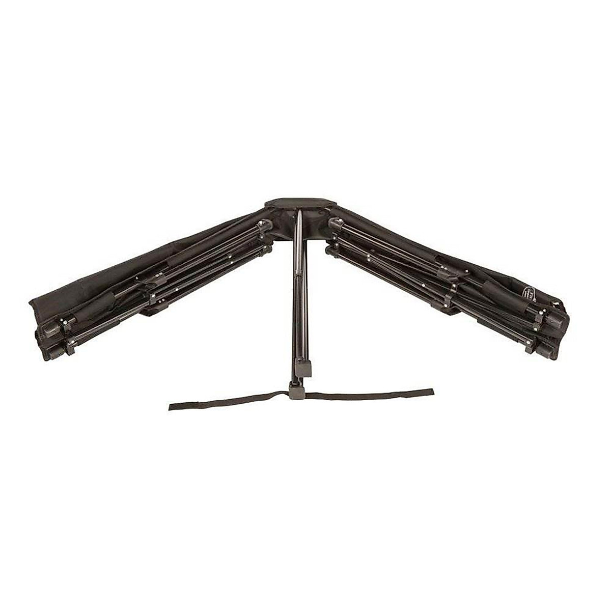 Kamp-Rite Standard Kwik Cot Quick Setup 1 Person Sleeping Bed with Side Storage Pockets, Storage Hammock and 600D Carry Bag, Black