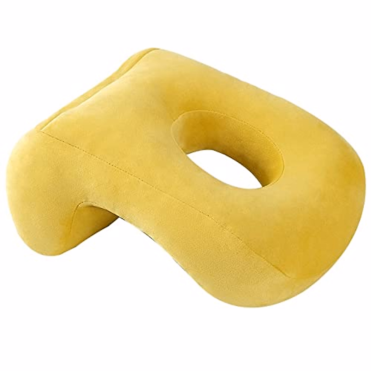 VENYAA Camping Pillow Neck Supporter Headrest PP Cotton Office Travel Portable with Arm Rest Home Seat Cushion School Airplane Nap Pillow (Color : Yellow)