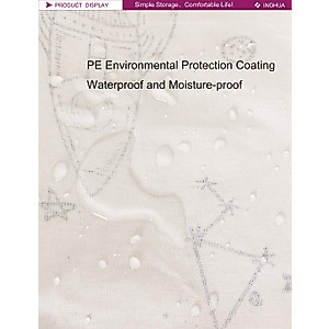 INGHUA Rectangular Storage Basket Fabric Organizer Bin for Toys,Books,Clothes,Gifts,Pets-Perfect for Home,Office,Nursery,Dorm,Shelf(Rec Spaceships)