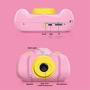 Cartoon Child Camera Child HD Digital Camera Portable Education Camera Child Full Color Camera 8.0MP (Excluding Memory Card),Pink