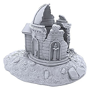 Hallowed Mausoleum by Printable Scenery, 3D Printed Tabletop RPG Scenery and Wargame Terrain 28mm Miniatures