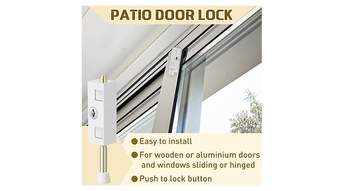 Keyed Sliding Door Lock for Enhanced Security