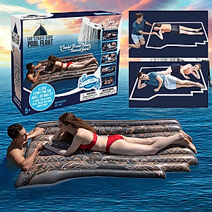 The Original Titanic Movie Pool Float- 48"x84" Inflatable Double Sized 2-Person Raft of Floating Door-Fun Swimming Lounger - Could Rose Really Have Saved Jack?- Great Gift for Film Fans & Birthdays