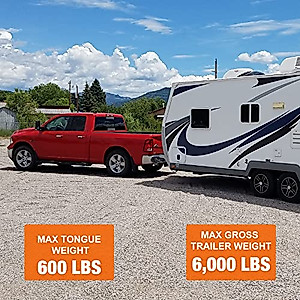 Sulythw Class 3 Rear Trailer Hitch Receiver for Dodge Ram, 2 Inch Towing Hitch Receiver with Cover Kit for 2003-2018 Dodge Ram 1500&2003-2013 Ram 2500/3500 & 2019-2021 Ram 1500 Classic