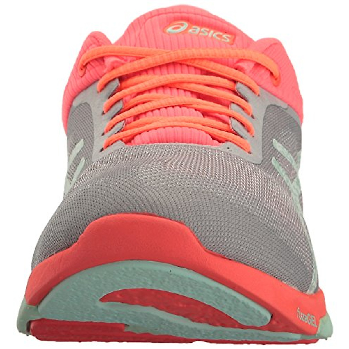 ASICS Women's Fuzex Rush Running Shoe, Mid Grey/Bay/Flash Coral, 6.5 M US