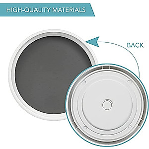 YMJOGGUX 4 Pack Non Skid Lazy Susan Turntable Display Stand, 12 Inch Lazy Susan Cabinet Organizer Rotating Spice Rack for Countertop, Fridge, Vanity, Bathroom