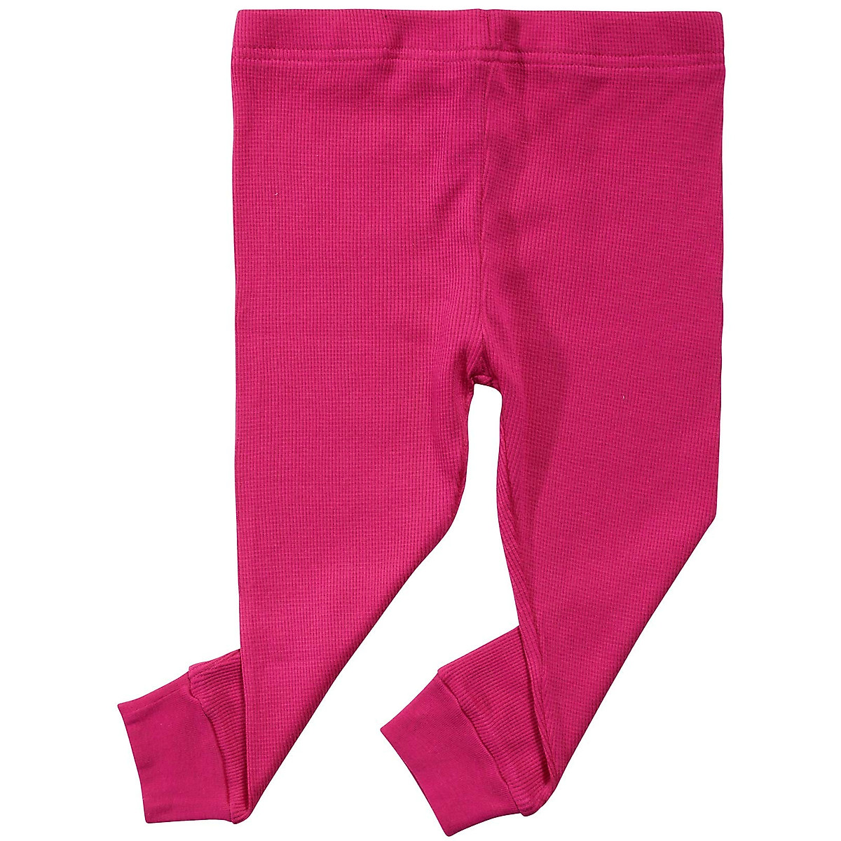 Sweet & Sassy Infant & Toddler Girls' 4-Piece Thermal Underwear Set, Size 12 Months, Hot Pink/Charcoal