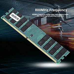 Ciglow DDR2 RAM Module, 4GB 800MHz 240 Pin DDR2 Memory Module Fast Data Transmission RAM DDR2 Module Desktop Memory RAM Module for AMD System.