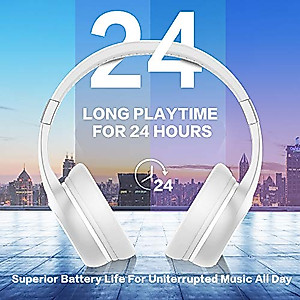 Motorola Escape 220 Passive Noise Canceling Headphones | Bluetooth Headphones with Microphone | Wireless Headphones with 24 Hour Battery Life | Voice Assistant Compatible Headphones (White)