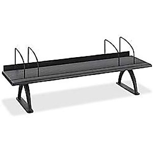 Safco Products 3603BL Wood Desk Riser, 42"W, Black