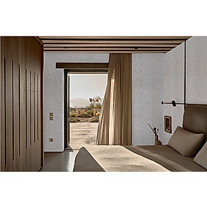 Dimoon Wallpaper 17.7’’ x 78.7’’ White Thicken Contact Paper Milky Grasscloth Removable White Peel and Stick Wallpaper Texture Film Self Adhesive Decorative Shelf Drawer Liner Roll