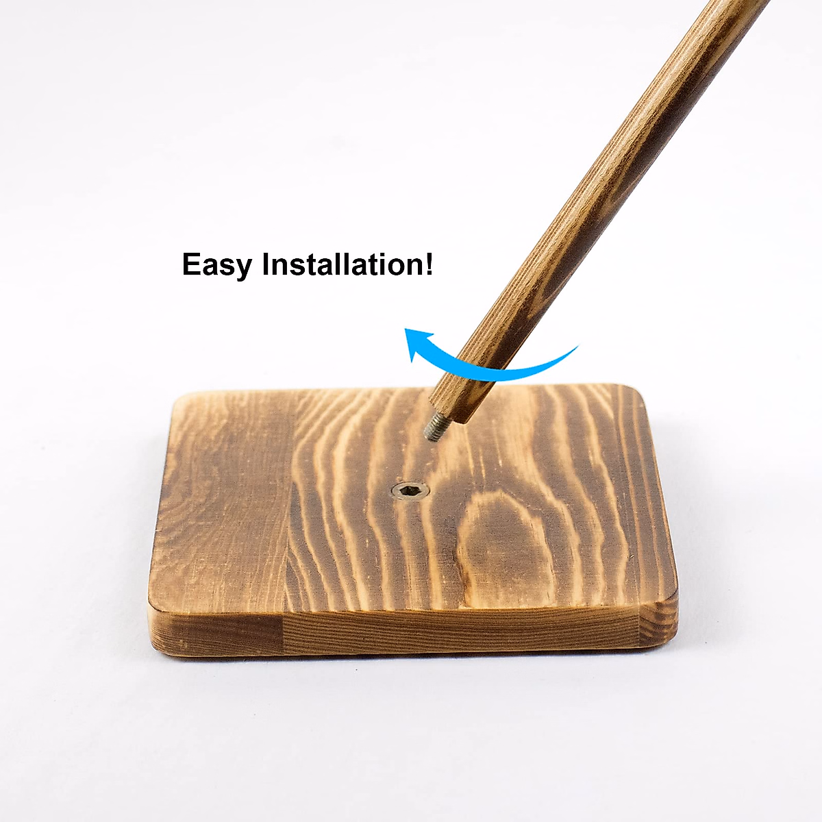 KVMORZE Wooden Donut Stand 2 Pcs, Farmhouse Donut Tower Stand, Bagel Holder Stand, Removable Donut Display Stand for Dessert Table, Doughnut Holder for Wedding Baby Shower Birthday Party (Wood)