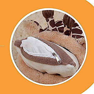 DIOOP Guinea Pig Bed Hamster Hideout Huts with Removable Mat Small Animal Hideouts Winter Warm Fleece Hanging Cage Hammock House for Small Rats Hamster Furry Pets (Multicolored)