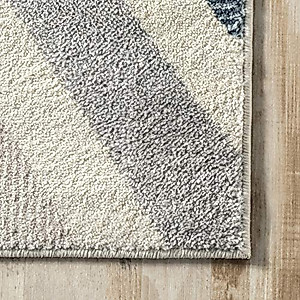 nuLOOM Neveah Contemporary Chevron Area Rug, 5' x 7' 5", Beige