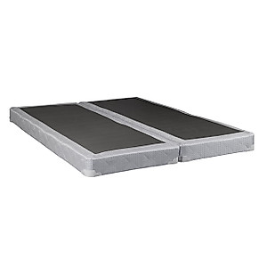 Continental Sleep 4-Inch Fully Assembled Low Profile Split Wood Traditional Box Spring/Foundation for Mattress Set, Full, Beige