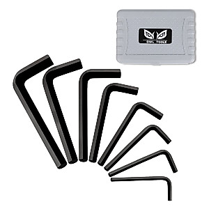 Owl Tools Jumbo Allen Wrench Set (8 Pack - Extra Large Hex Key Set) Sizes 1/4, 5/16, 3/8, 7/16, 1/2, 9/16, 5/8, 3/4