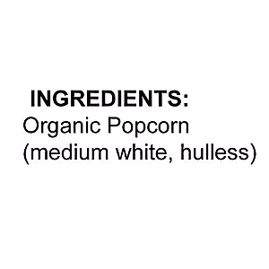 1.9 LB White Virtually Hulless (Less Hulls) Popcorn Kernels • Resealable Bag • USA Grown • NON-GMO, Vegan, KOSHER • Great for Movie Night • INTL POP