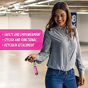 Guard Dog Security Bling it On Pepper Spray, Keychain with Safety Twist Top, Mini and Easy Carry, Lightweight and Fashionable, Maximum Police Strength OC Spray, 16 Feet Range