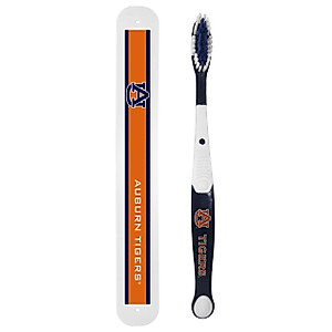 NCAA Auburn Tigers Unisex Travel Set Toothbrush and Travel Case