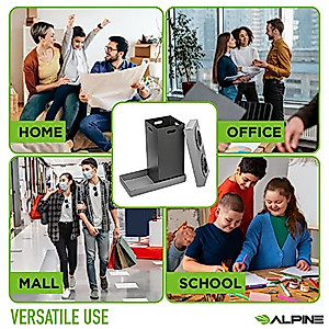 Alpine Double Recycling Center - Plastic/Cardboard Recycle Trash Bin - Two 28 Gallon Bins - Ideal for Offices, Restaurants, Hospitals, Schools, Cafeterias - 56 Gallons Total Capacity (2 Bins)