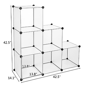 Modular Closet System - 6-Cube Storage for All Your Essentials