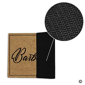 MsMr Funny Door Mat Entrance Floor Mat Barber Shop Non-Slip Doormat Welcome Mat 30 inch by 18 inch Machine Washable Non-Woven Fabric