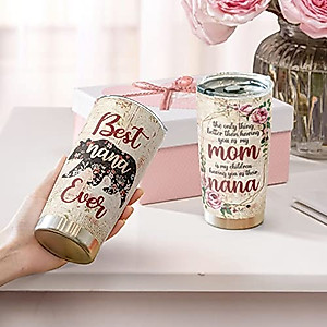 Macorner Mothers Day Gifts - Birthday Gifts for Mom Nana & Mothers Day Gifts From Daughter Son - Mom Gifts Christmas Gifts For Grandma - Stainless Steel Bear Tumbler 20oz Gift For Women - Mom Gifts
