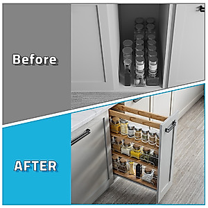 Dowell 5" Base Pullout Organizer with Adjustable Shelves(4004 0524)