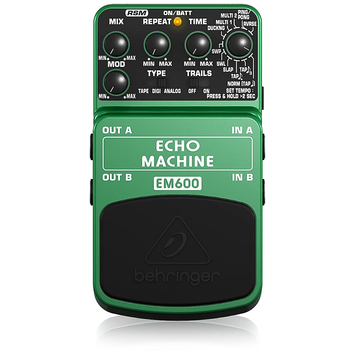Behringer Echo Machine Em600 Ultimate Echo Modeling Effects Pedal