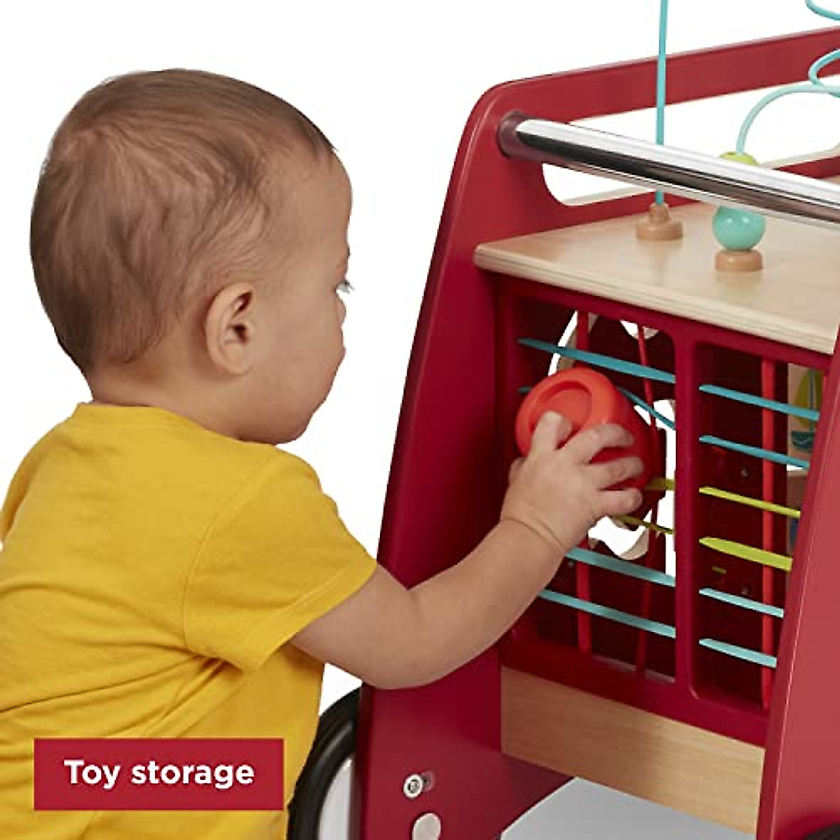 Radio Flyer Deluxe Push & Play Cube Walker, Walker Toy for Ages 1-3