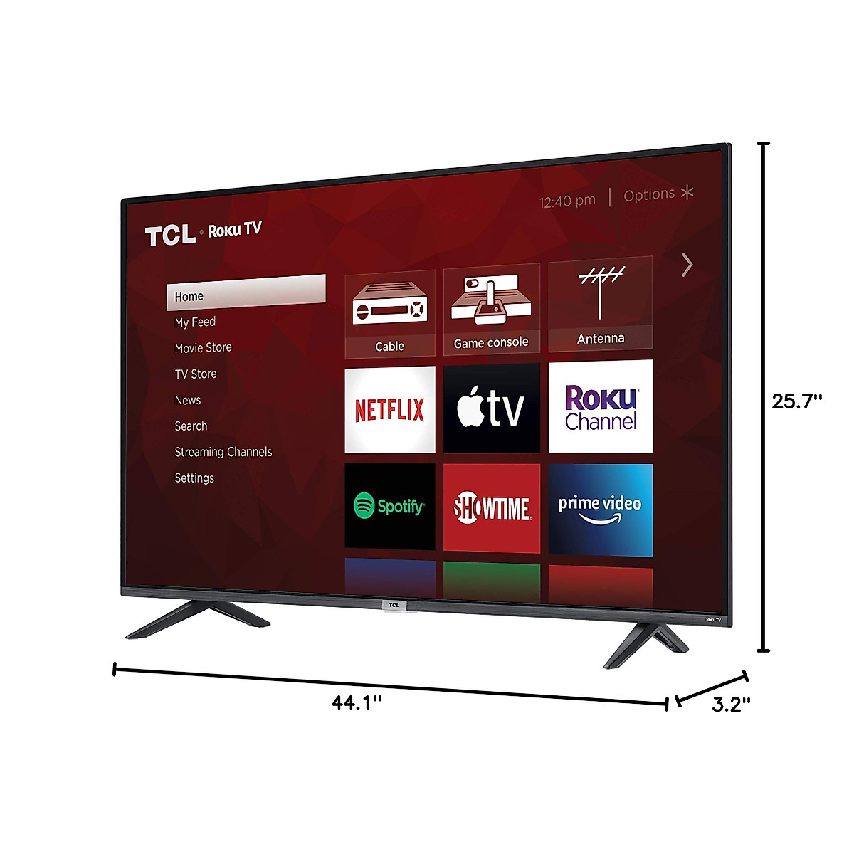 TCL 43S435 43 inch LED 4-Series Roku Smart 4K UHD TV (Renewed)