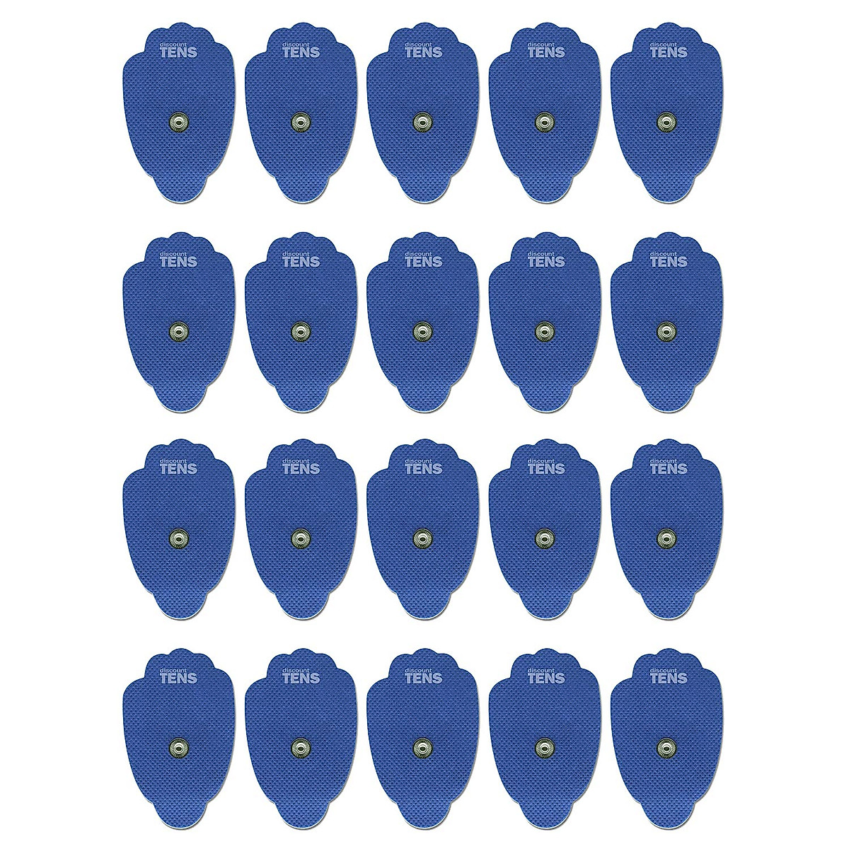 HiDow Compatible Replacement TENS Electrodes, Premium Quality Large Electrode Pads for Hi-Dow TENS Units, 10 Pair of Snap TENS Unit Electrodes (20 TENS Unit Pads), Discount TENS Brand