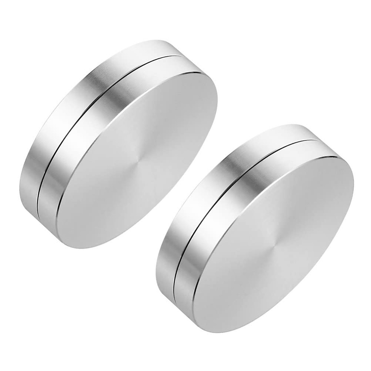 Rotating Cake Turntable Revolving Stand: Cake Decorating Display Stand 2pcs Aluminum Alloy Turntable Bearing for Flat Panel Monitor TV Lazy Susan Swivel Stand