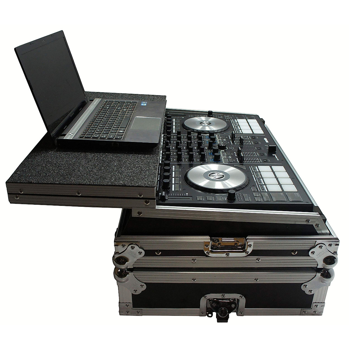 Harmony Audio HCMIXON4LT Flight Glide Laptop Stand DJ Custom Case Compatible with Reloop Mixon 4