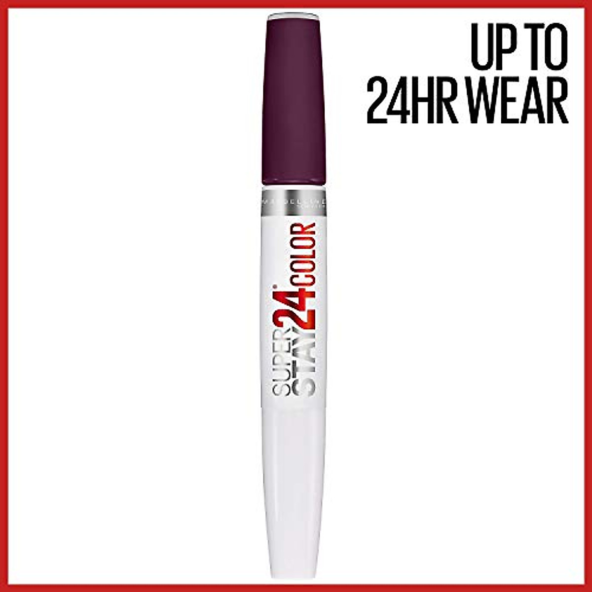 Maybelline SuperStay 24, 2-Step Liquid Lipstick, Extreme Aubergine