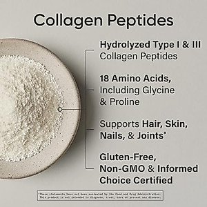 Sports Research® Collagen Peptides Packets (20 Count) - Hydrolyzed Type 1 & 3 Collagen Powder Protein Supplement for Healthy Skin, Nails, & Joints - Non-GMO & Gluten Free