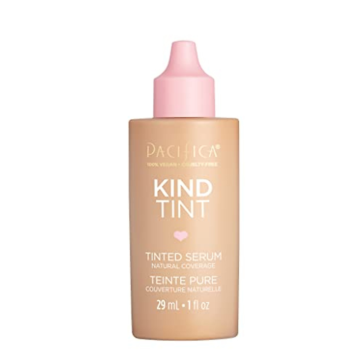 Pacifica Beauty | Kind Tint Tinted Serum | Skincare Ingredients - Vegan Collagen, Hyaluronic Acid, Vitamin C, Niacinamide, Caffeine | Lightweight Foundation | Vegan, Cruelty Free, Clean Makeup