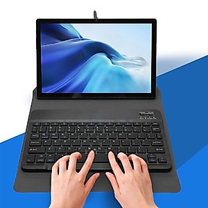 2 in 1 Tablet 10.1 Inch for with Keyboard 5G WiFi 12GB 256GB 1920x1200 Front 12MP Rear 24MP 8 Core CPU 100‑240V (US Plug)