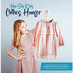 Utopia Home 20 Pack Kids Hangers - 11.5 Inch Plastic Baby Hangers for Closet - Childrens Hangers for Clothes & Infant Hangers for Closet - Ideal for Everyday Standard Use (White)