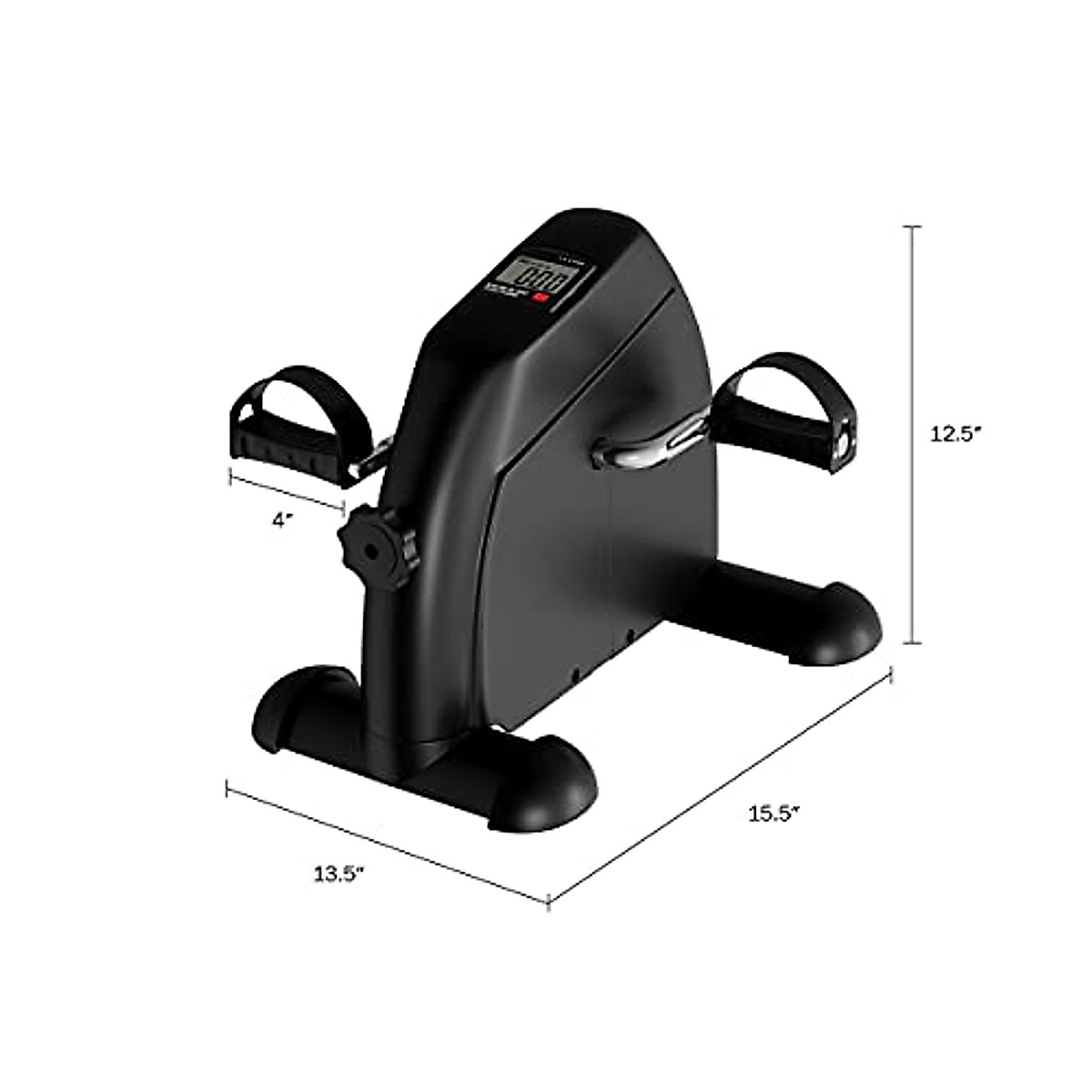 Under Desk Bike and Pedal Exerciser - At-Home Physical Therapy Equipment and Exercise Machine for Arms and Legs with LCD Screen by Wakeman Fitness