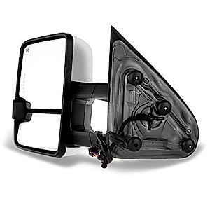 INEEDUP Tow Mirrors Fit for 2014-2019 for Chevy for GMC 1500 2015-2019 for Chevy for GMC 2500/3500 HD Towing Mirrors Power Control Heated Turn Signal Width Light Left Right Side A Pair Chrome