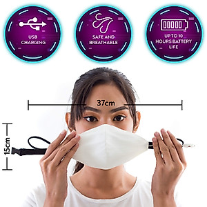 SoJourner Bags LED Light Up Mask - Rave EDM Halloween Masks For Men & Women - Halloween Costume Ready