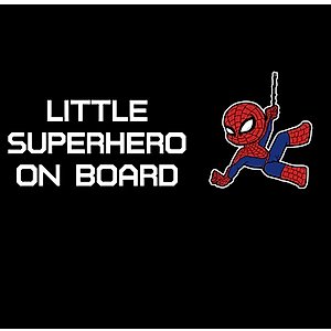 Meitinalife Little Superhero Baby on Board Stickers Reflective Kids ON Board Car Stickers and Decals Baby in Car Styling Windshield Window Vinyl Stickers for Car Body Door Decoration 3.93"x7.8" (11)