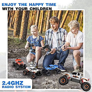 DOUBLE E Ford Raptor F150 RC Car 4WD Monster Trucks for Boys,11 Inches Off Road Crawler Vehicle RC Truck Toy Gift for Boys Girls 6 7 8-12 Years-Blue