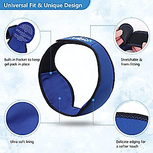 Hilph Bundle of Jaw Ice Pack with 4 Nylon Gel Pack + Back Ice Pack