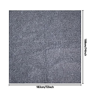 Tmovjxv 74 x 72 Inch Anti-Slip Hot Tub Mat-Waterproof Hot Tub Flooring Protector Mat-Absorbent Home Equipment Mat for Protect The Hot Tub Pool Floor from Wear