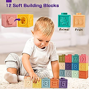 AZEN Baby Toys 0-3 Years, Toddler Toys Age 1-2, (6-in-1) Baby Toys for Babies 1 2 3 Year Old, Infant Toddler Newborn Toys, Learning Educational Preschool Toys